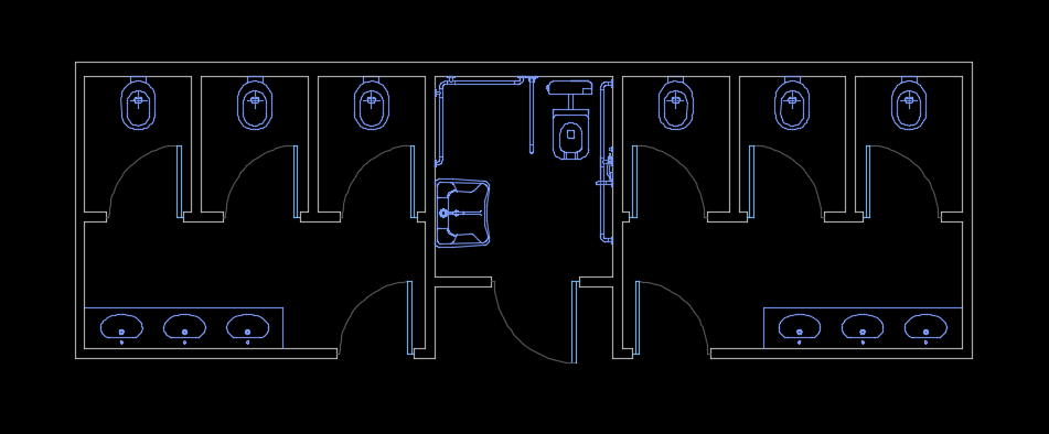 Kaslik Workshop | Bathroom layout 1 Plan