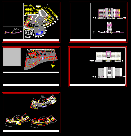 Kaslik Workshop | Curved Hotel Plans with Pool and Landscape
