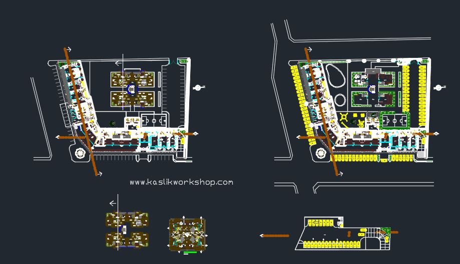 Kaslik Workshop | Restaurant Project 2D Plans