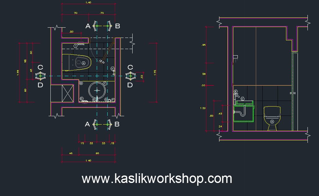 Kaslik Workshop | Small Toilet 2D