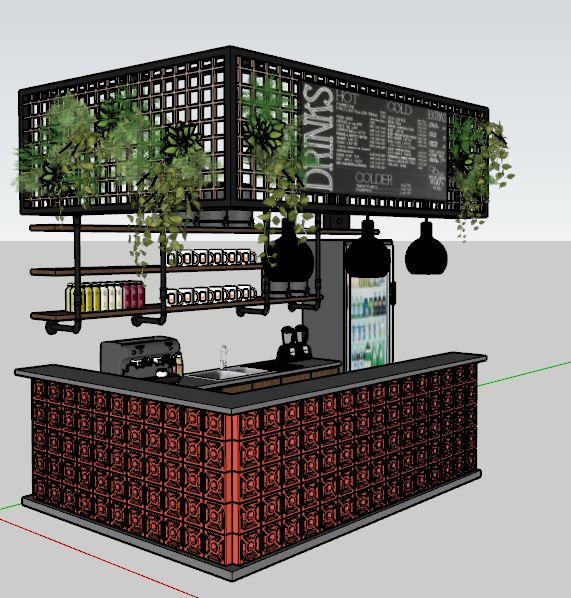 Kaslik Workshop | Bar Elevation